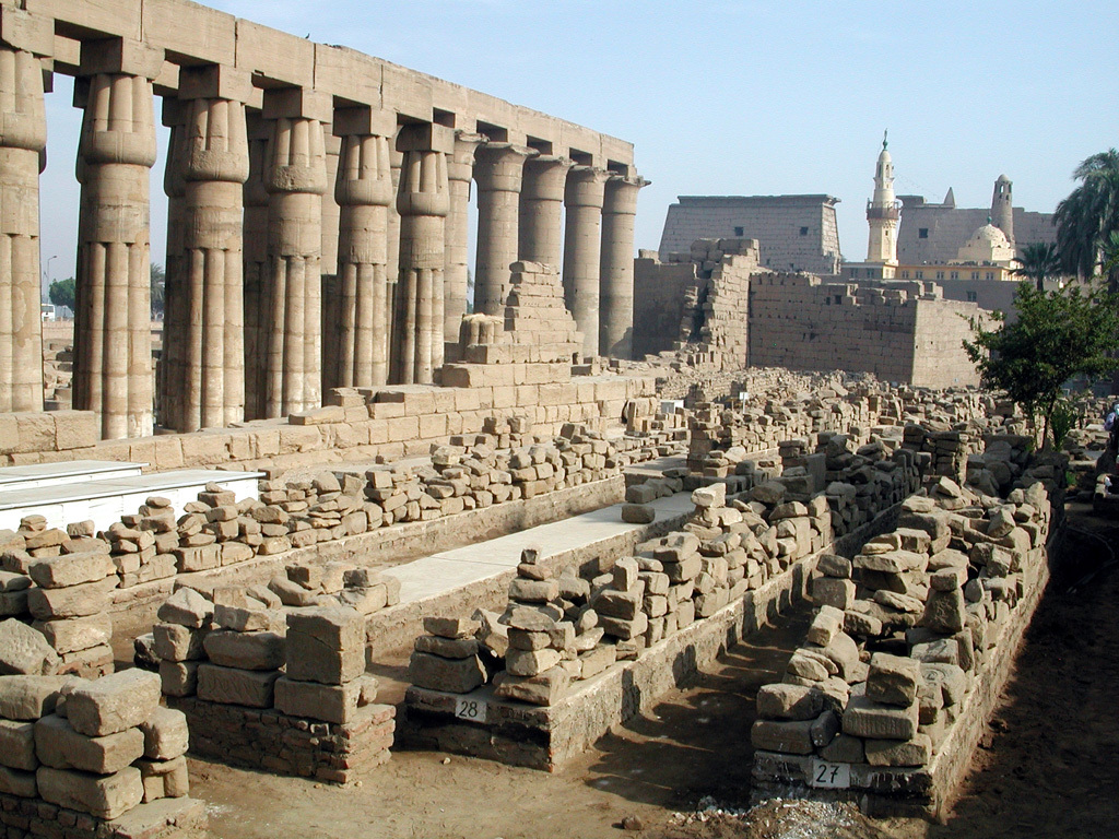 Karnak Temple Reconstruction Karnak's Open Air Museum Gets A