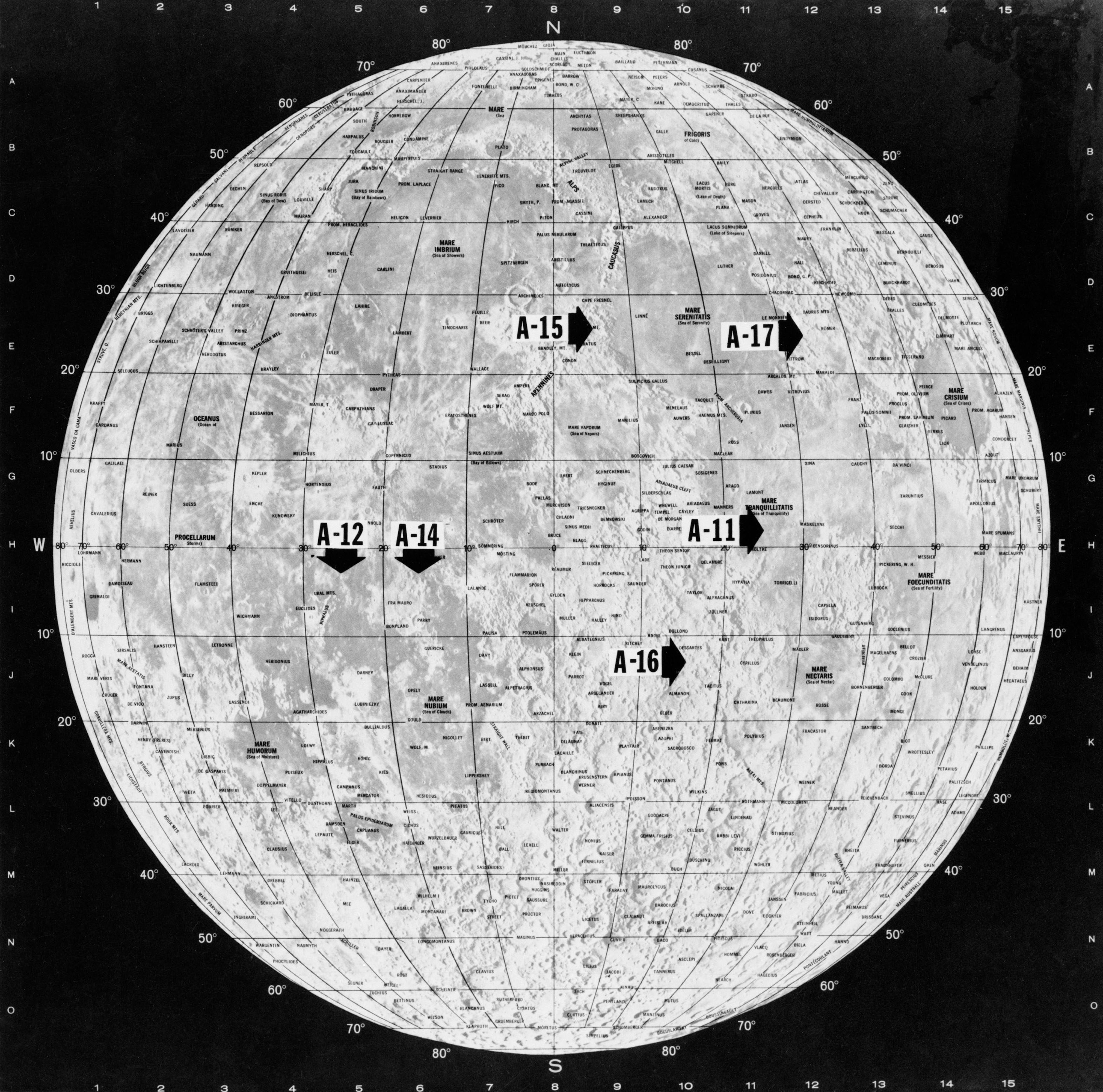 Map Of Moon Landings Astropedia Apollo 11 Traverse Map